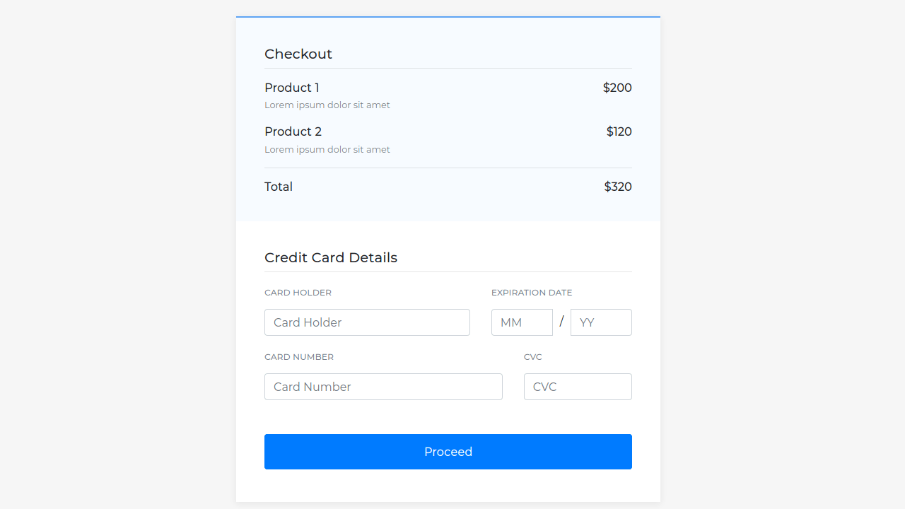 Bootstrap Payment Page Template Bootstrap Payment Page Template