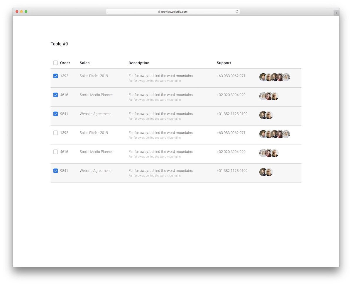 Detail Bootstrap Table Template Free Koleksi Nomer 9 Detail Bootstrap Table Template Free Koleksi Nomer 9