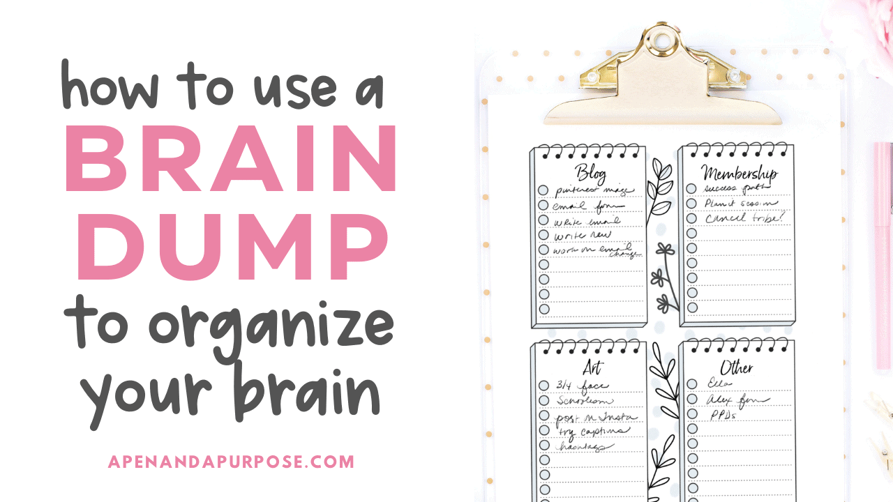 Brain Dump Template 55 Koleksi Gambar