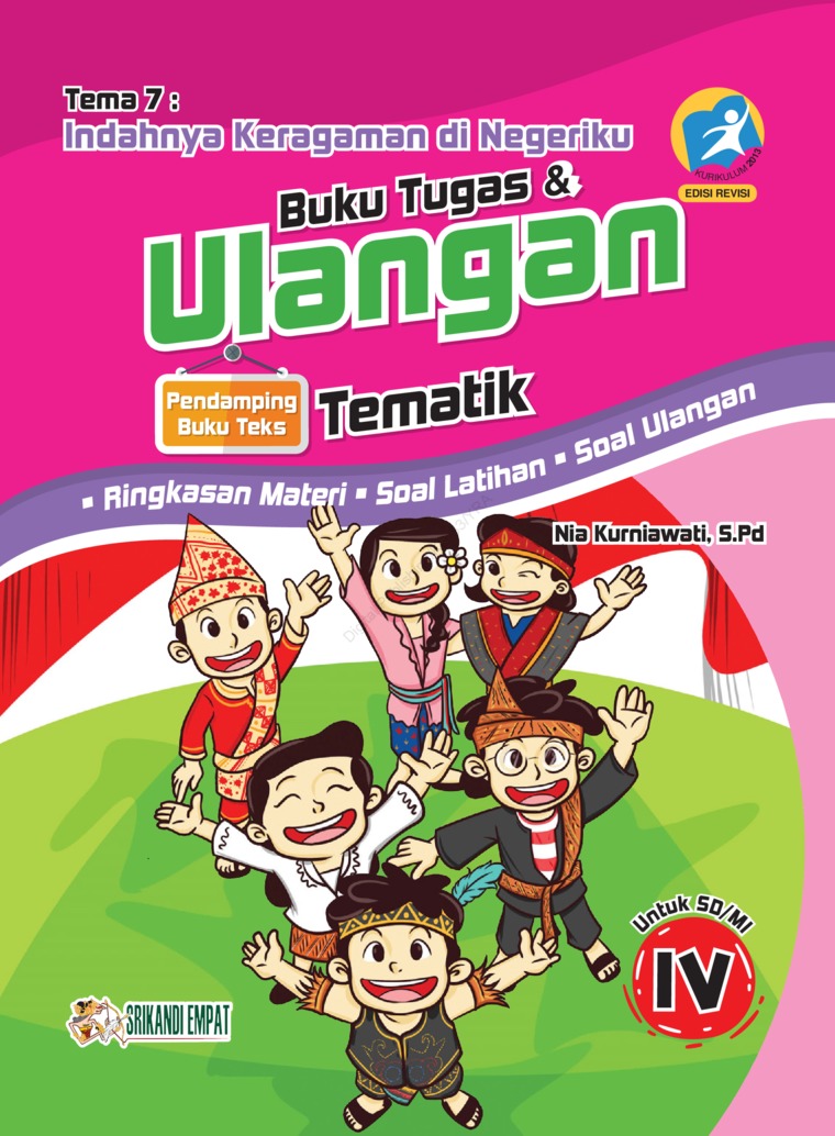 Detail Buku Tematik Kelas 4 Tema 7 Indahnya Keragaman Di Negeriku