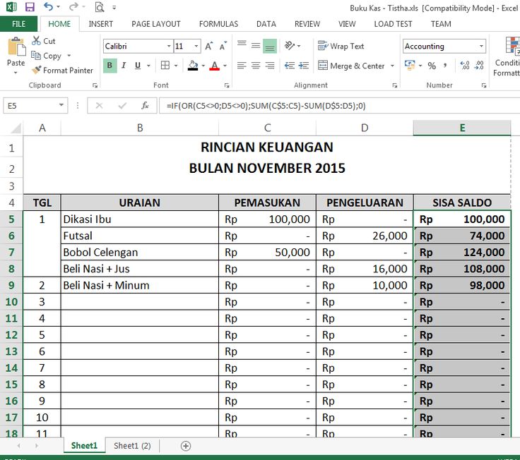 Detail Cara Membuat Buku Kas Di Excel Koleksi Nomer 4 Detail Cara Membuat Buku Kas Di Excel Koleksi Nomer 4