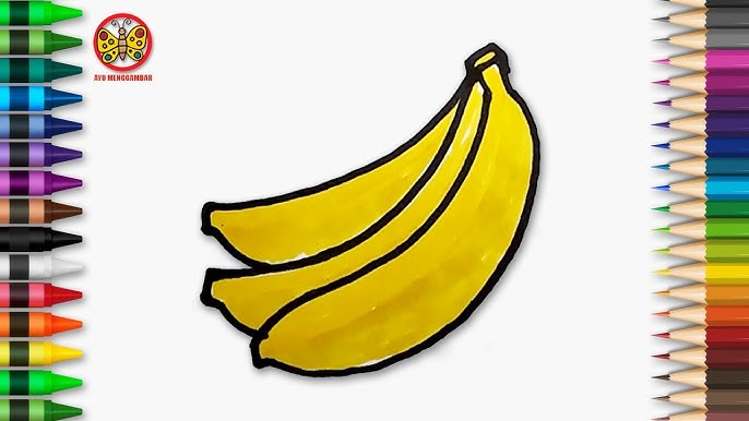 Detail Cara Menggambar Pisang Dengan Mudah Koleksi Nomer 5