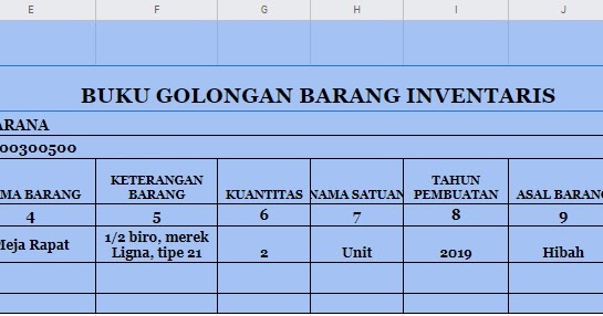 Detail Cara Mengisi Buku Inventaris Barang Koleksi Nomer 5 Detail Cara Mengisi Buku Inventaris Barang Koleksi Nomer 5