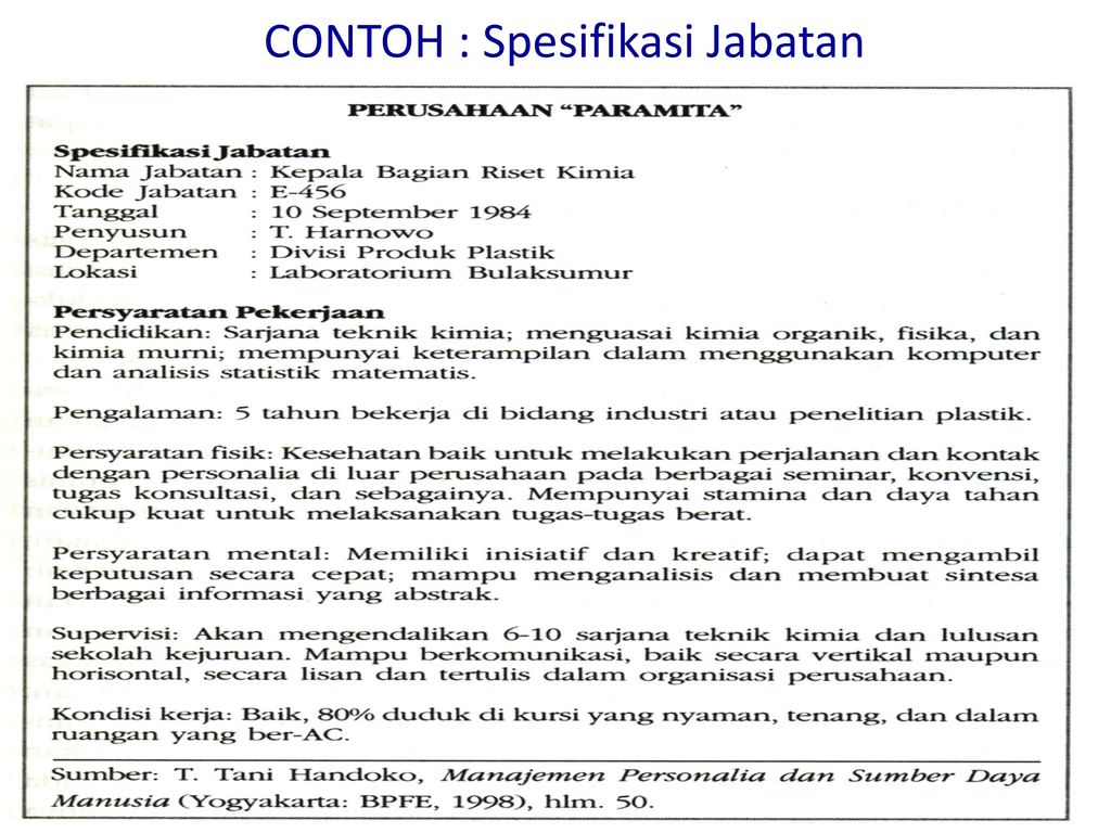 Detail Contoh Analisis Jabatan Perusahaan Koleksi Nomer 4 Detail Contoh Analisis Jabatan Perusahaan Koleksi Nomer 4