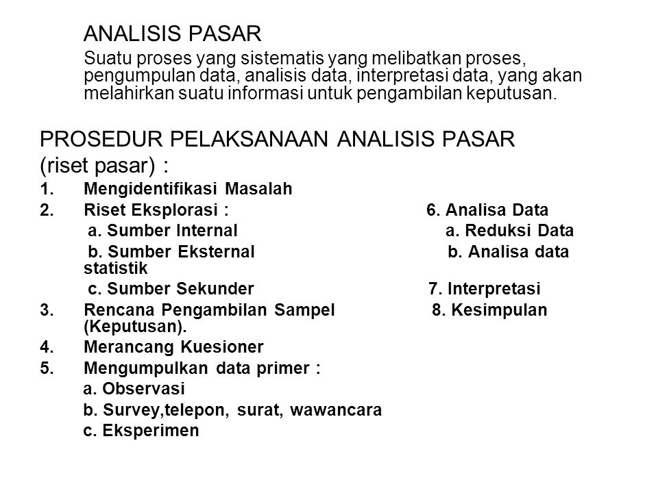Contoh Analisis Pasar - 55+ Koleksi Gambar Contoh Analisis Pasar - 55+ Koleksi Gambar