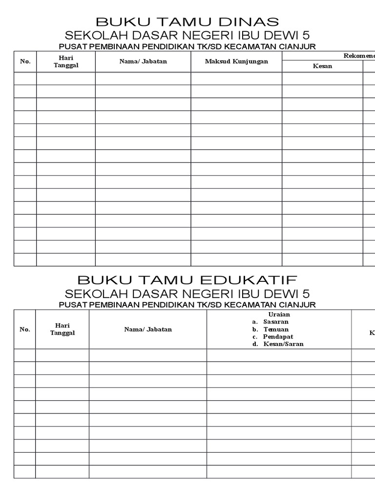 Detail Contoh Buku Tamu Sekolah Koleksi Nomer 17 Detail Contoh Buku Tamu Sekolah Koleksi Nomer 17