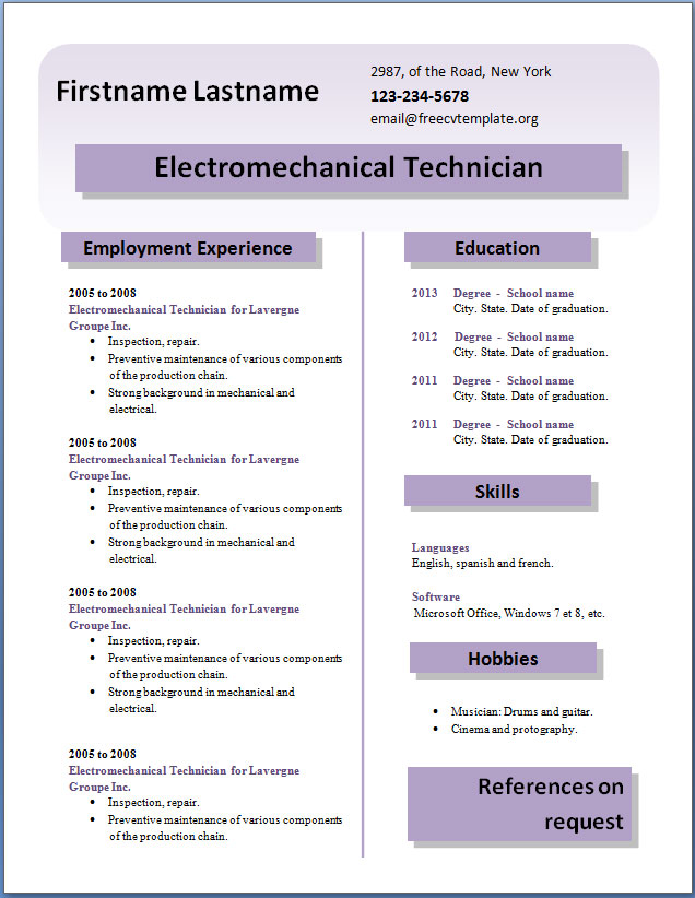 Detail Contoh Cv Word Template Koleksi Nomer 48 Detail Contoh Cv Word Template Koleksi Nomer 48
