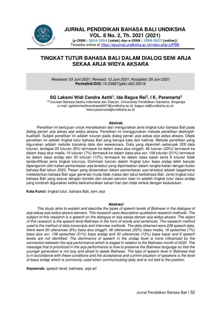 Detail Contoh Dialog Bahasa Bali Koleksi Nomer 36