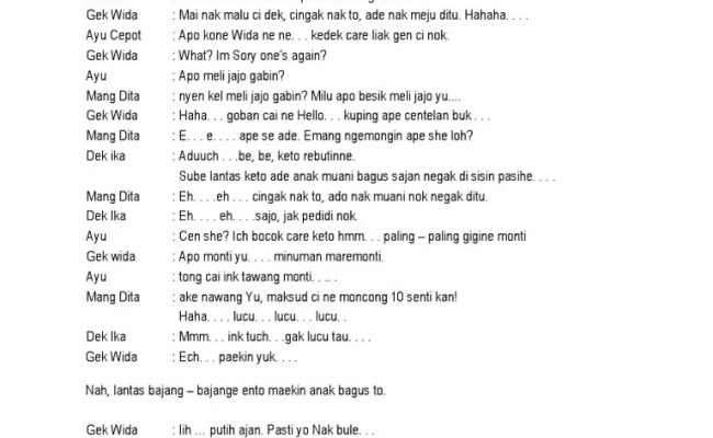 Dialog Bahasa Bali Alus 2 Orang Singkat Off Id Riset