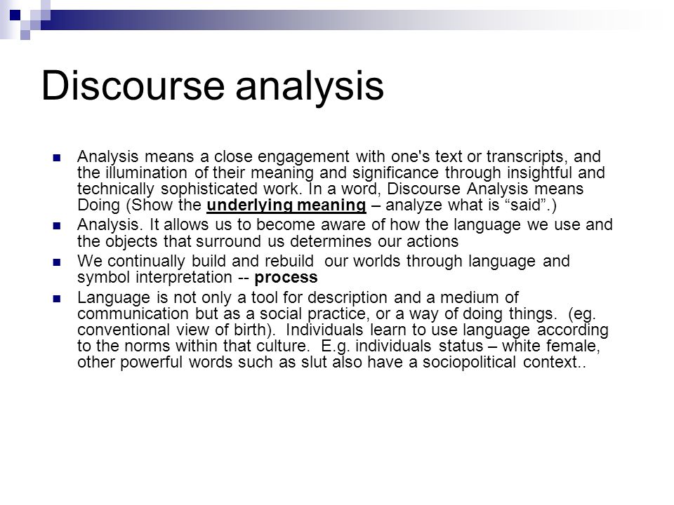 Detail Contoh Discourse Analysis Koleksi Nomer 3 Detail Contoh Discourse Analysis Koleksi Nomer 3
