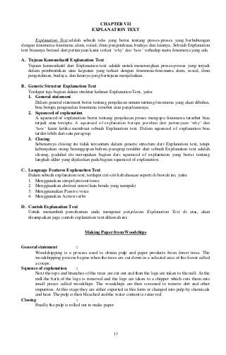 Detail Contoh Explanation Text Beserta Generic Structure Koleksi Nomer 16