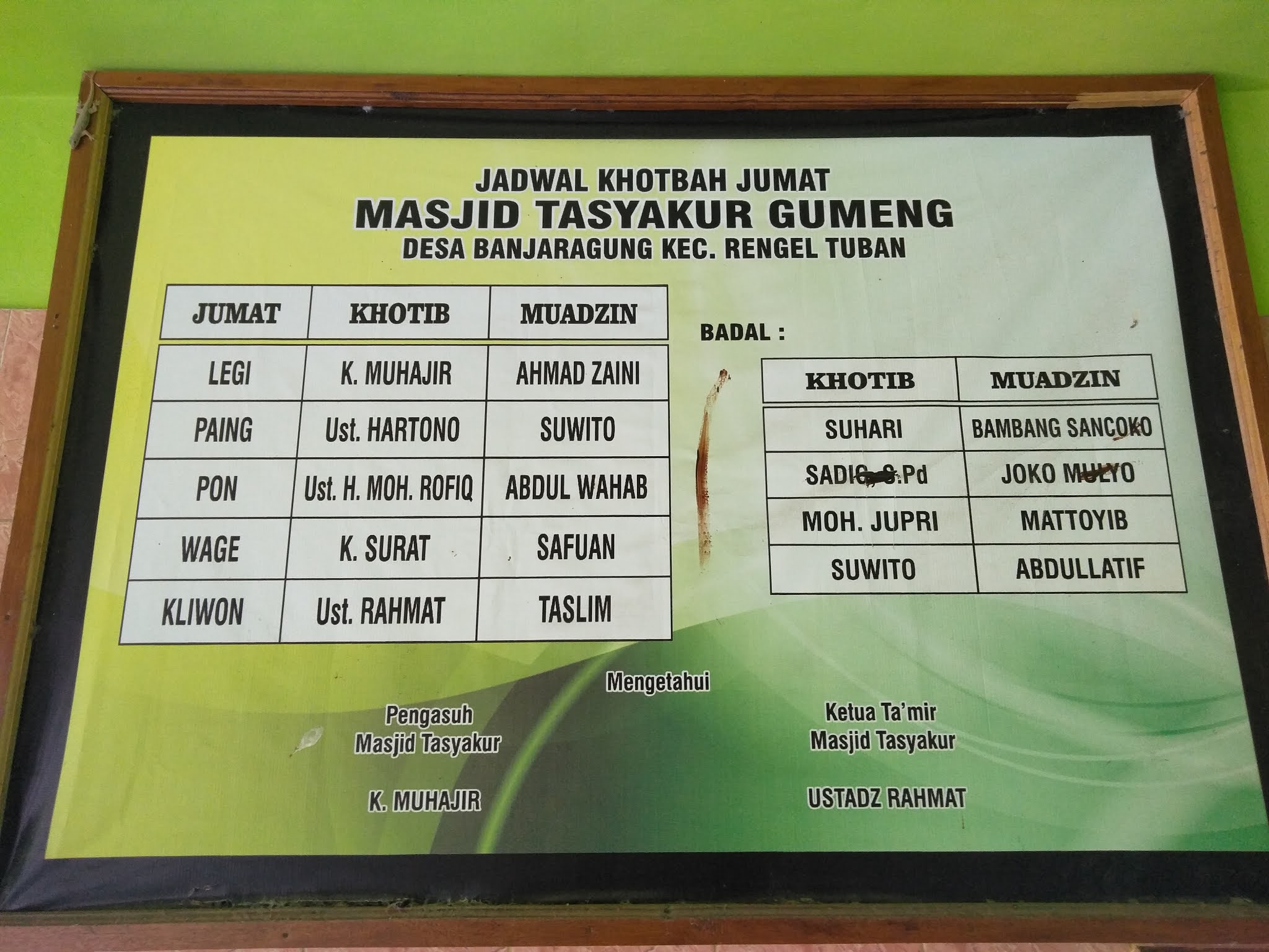 Detail Contoh Papan Jadwal Khotib Jumat Koleksi Nomer 21 Detail Contoh Papan Jadwal Khotib Jumat Koleksi Nomer 21