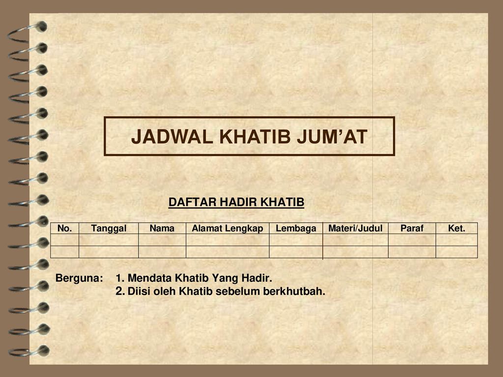 Detail Contoh Papan Jadwal Khotib Jumat Koleksi Nomer 27 Detail Contoh Papan Jadwal Khotib Jumat Koleksi Nomer 27