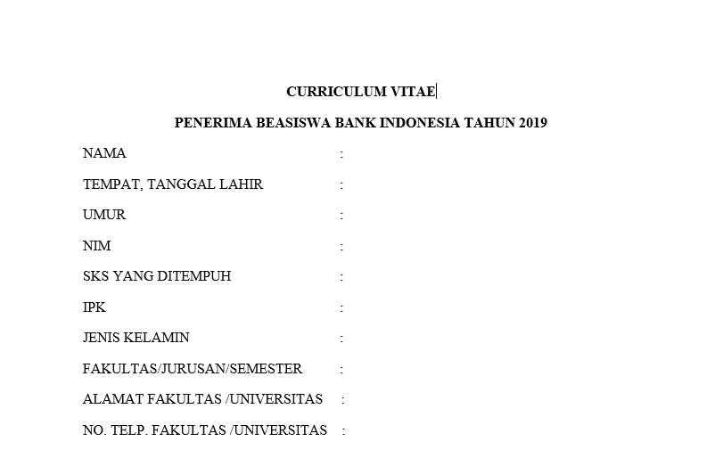 Contoh Resume Pribadi Untuk Beasiswa Bi - 41+ Koleksi Gambar Contoh Resume Pribadi Untuk Beasiswa Bi - 41+ Koleksi Gambar