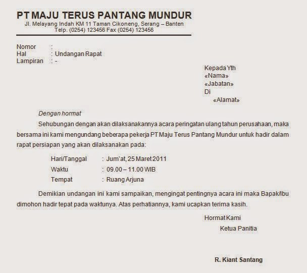 Contoh Surat Massal 50 Koleksi Gambar