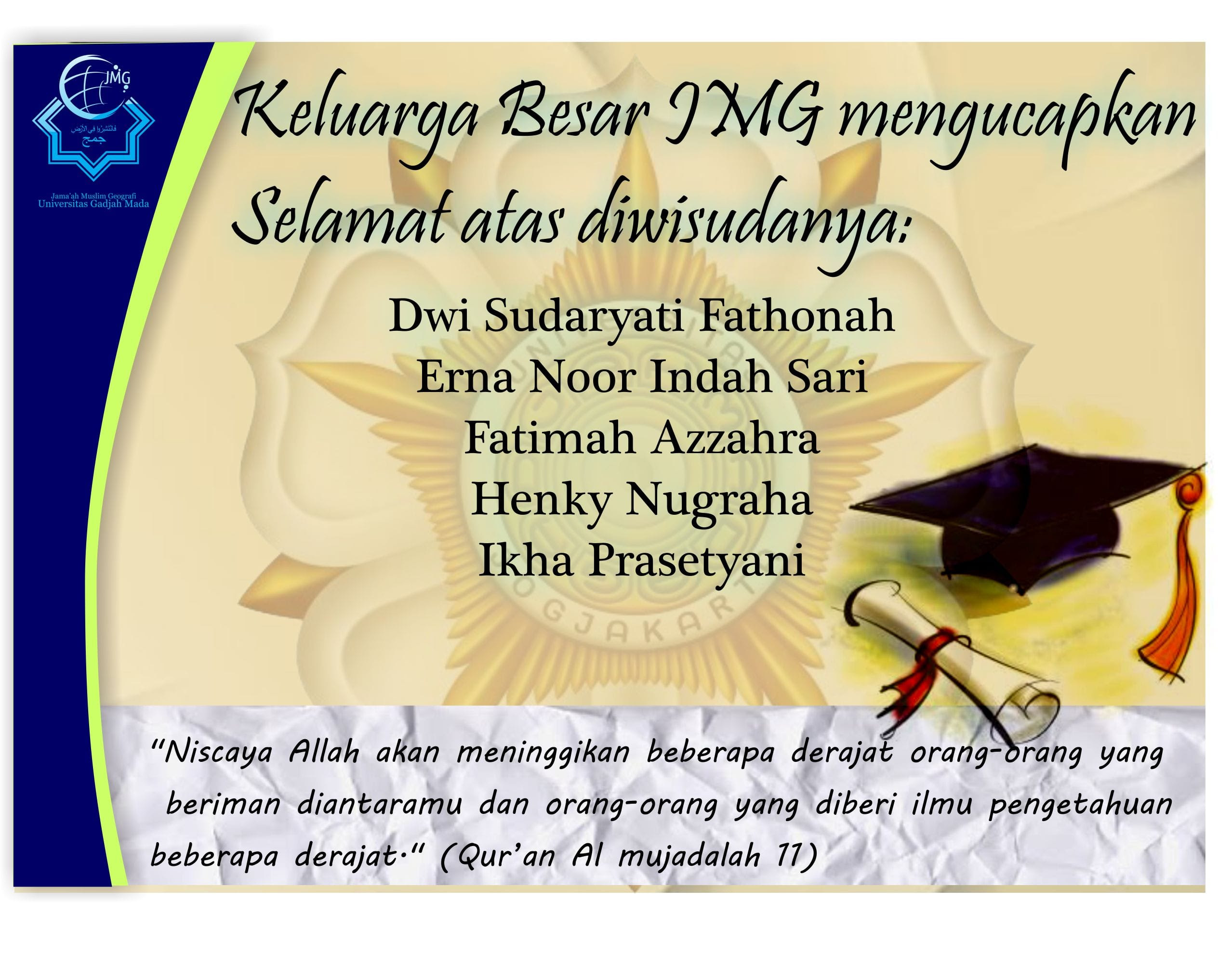 Detail Contoh Ucapan Selamat Wisuda Koleksi Nomer 45