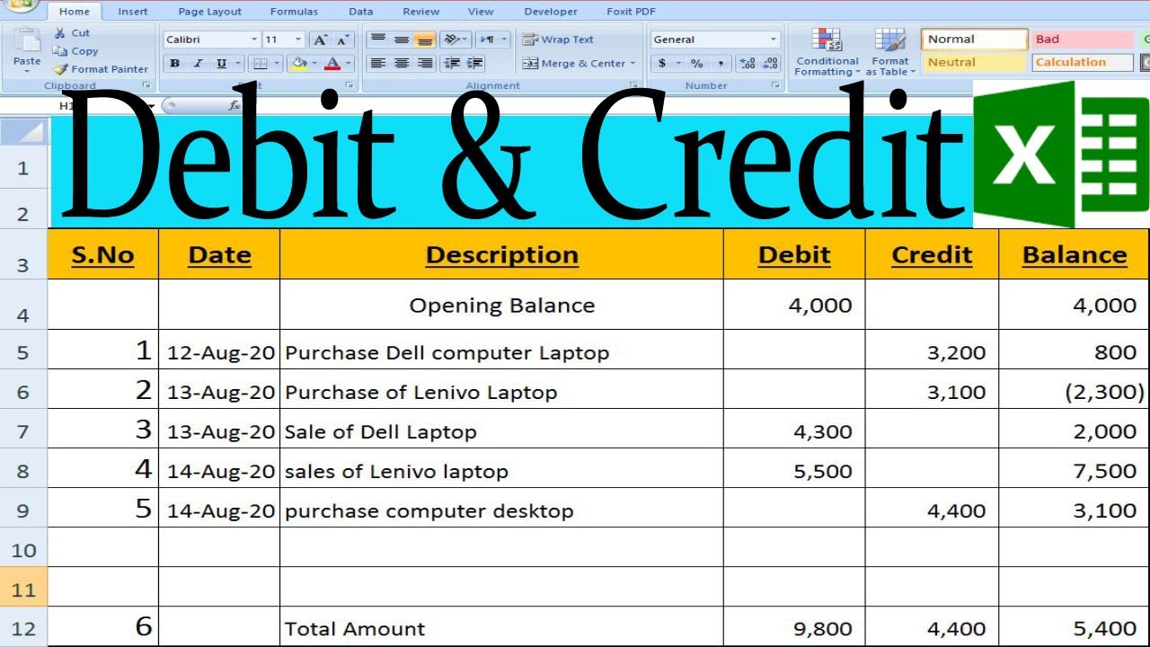 Detail Debit Credit Excel Sheet Template Koleksi Nomer 16 Detail Debit Credit Excel Sheet Template Koleksi Nomer 16