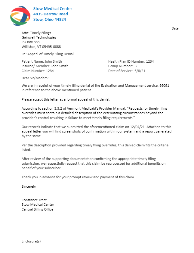 Detail Dental Insurance Appeal Letter Template Koleksi Nomer 21