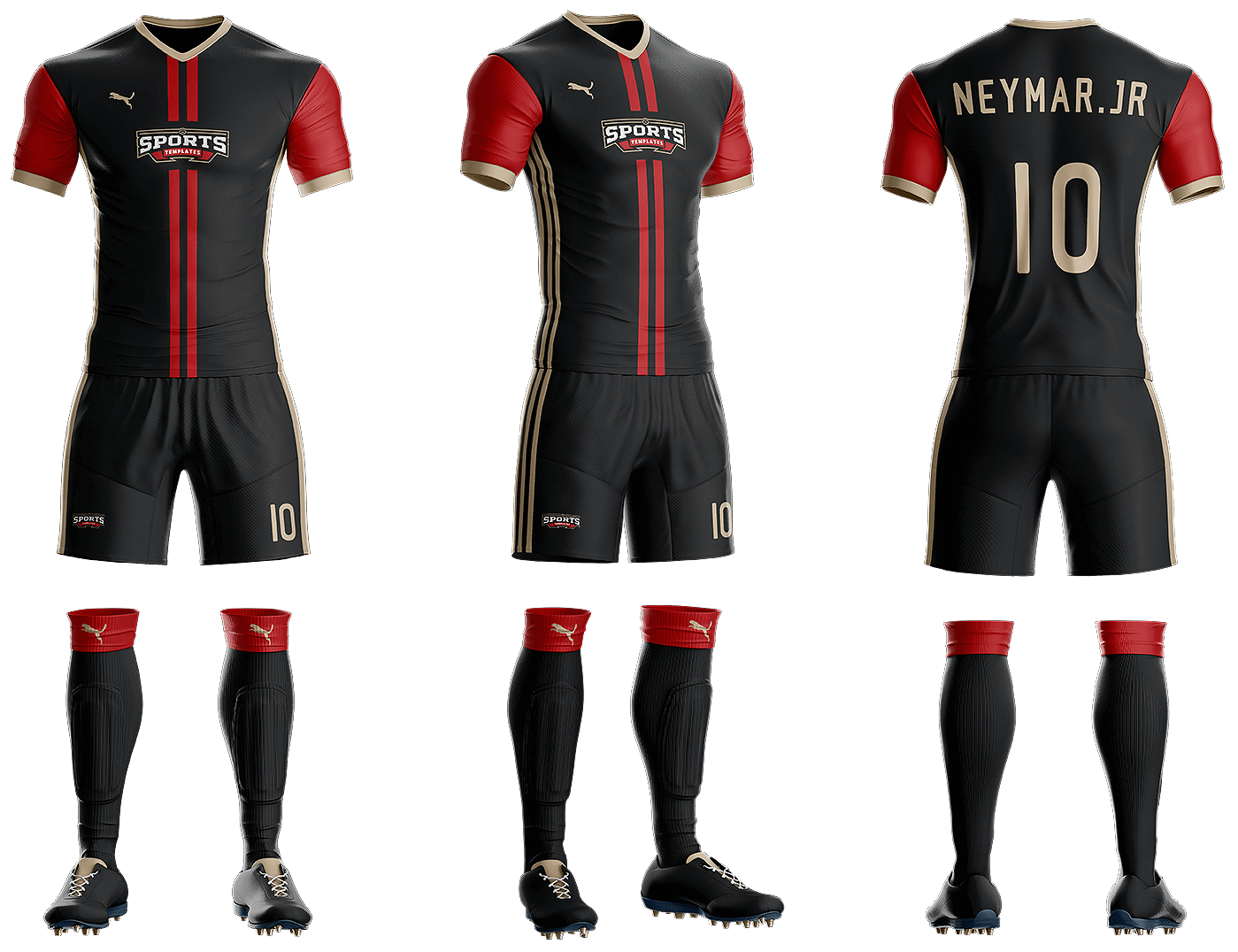 Detail Editable Football Jersey Template Koleksi Nomer 11