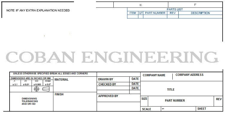 Engineering Drawing Template - 43+ Koleksi Gambar