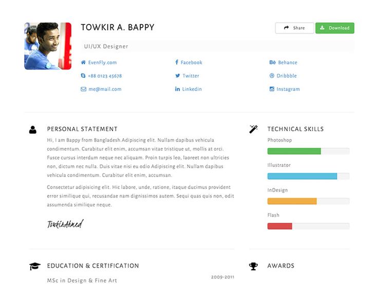 Detail Free Bootstrap Resume Cv Template Koleksi Nomer 19 Detail Free Bootstrap Resume Cv Template Koleksi Nomer 19