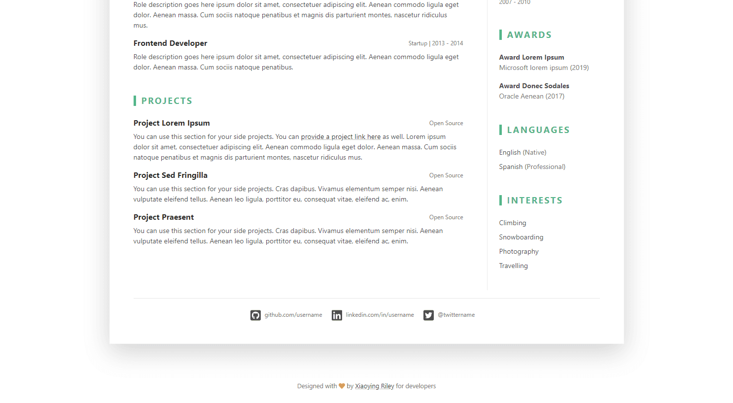 Detail Free Bootstrap Resume Cv Template Koleksi Nomer 24 Detail Free Bootstrap Resume Cv Template Koleksi Nomer 24