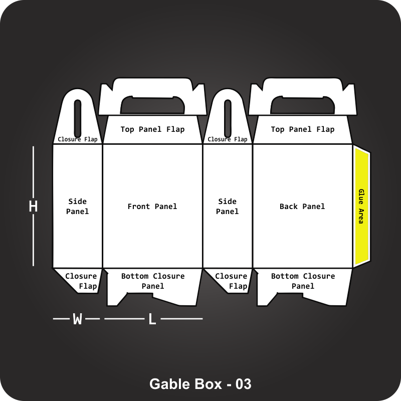 Gable Box Template - 56+ Koleksi Gambar