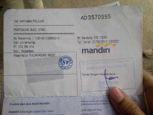 Detail Gambar Buku Tabungan Mandiri Koleksi Nomer 16 Detail Gambar Buku Tabungan Mandiri Koleksi Nomer 16