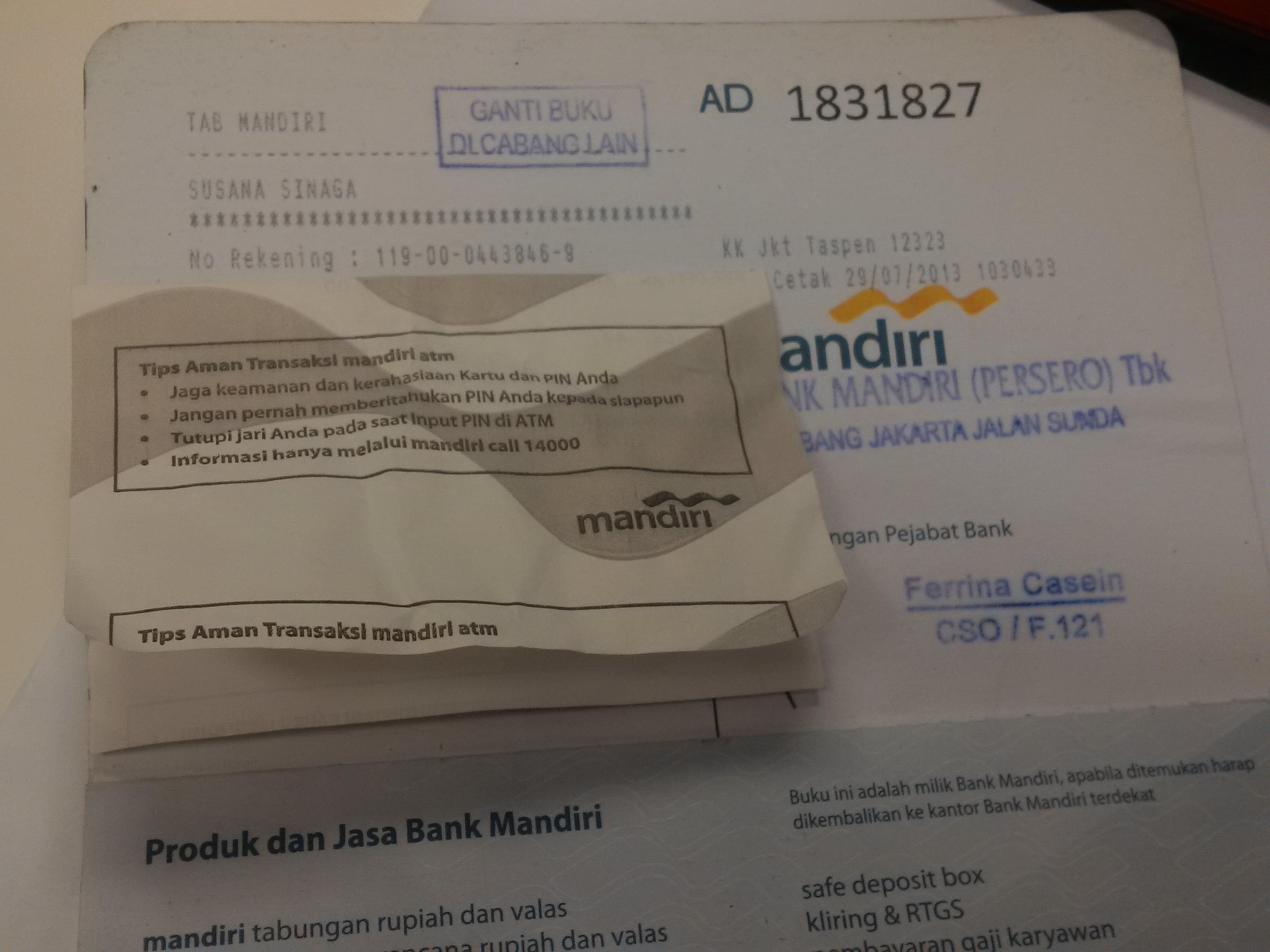 Detail Gambar Buku Tabungan Mandiri Koleksi Nomer 27 Detail Gambar Buku Tabungan Mandiri Koleksi Nomer 27