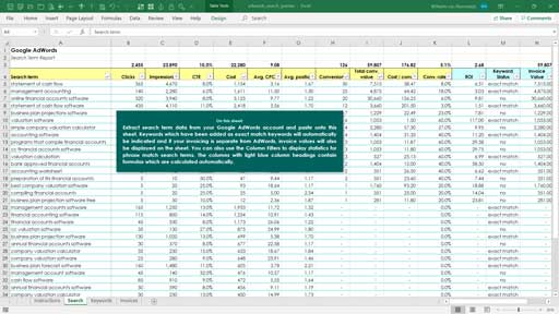 Detail Google Ads Excel Template Koleksi Nomer 10 Detail Google Ads Excel Template Koleksi Nomer 10