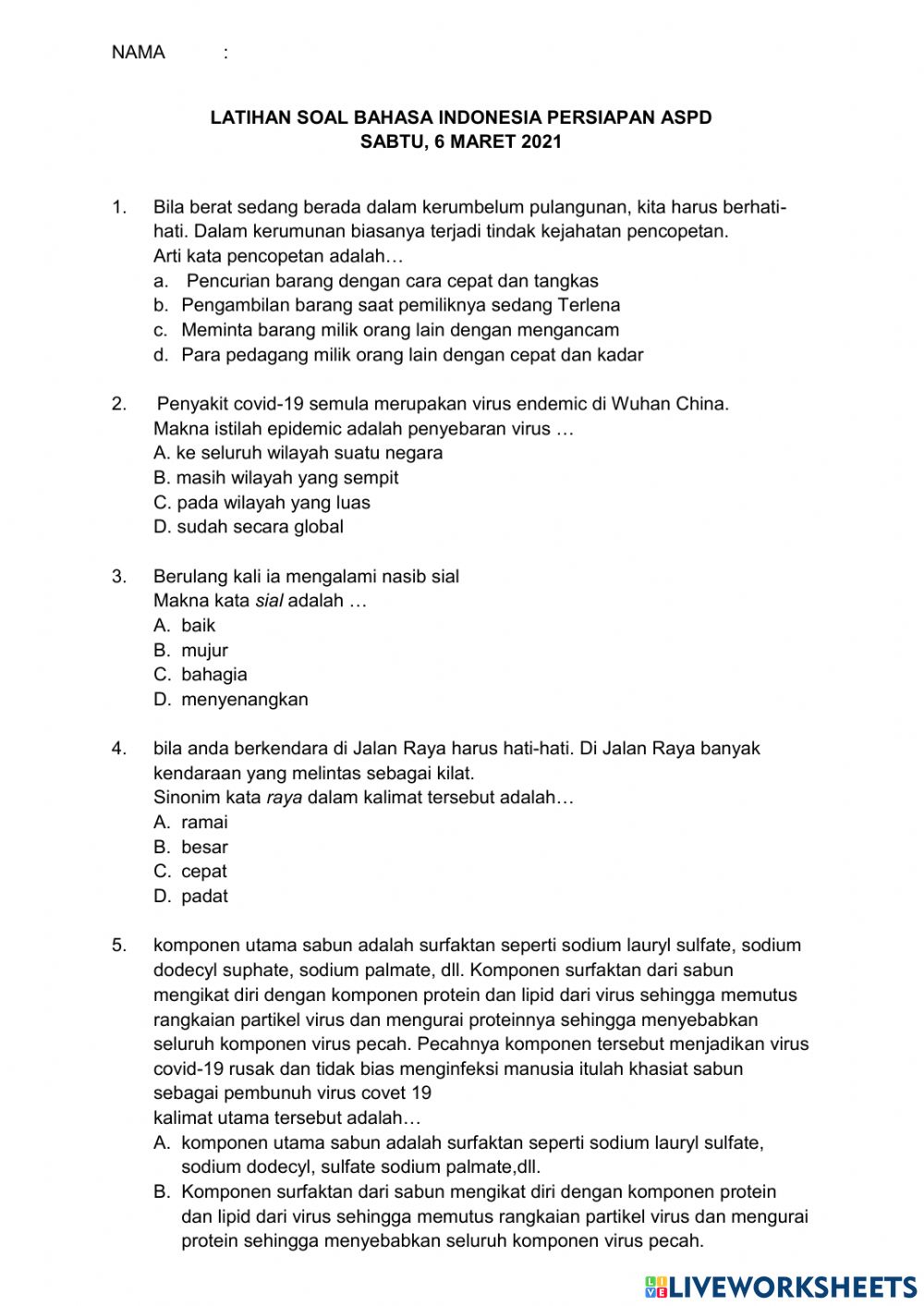 Soal Bahasa Indonesia Membuat Kalimat Berdasarkan Gambar 49 Koleksi