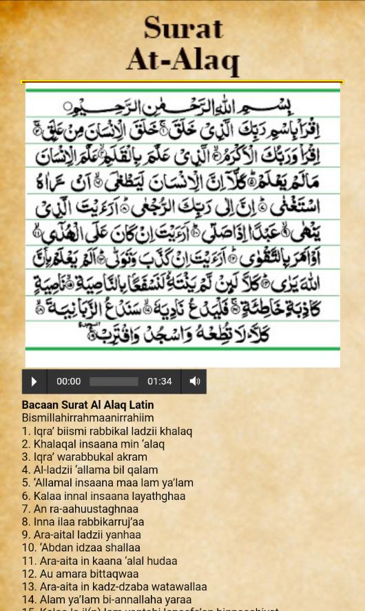 Surat Surat Pendek Dan Artinya Surat Surat Pendek Dan Artinya