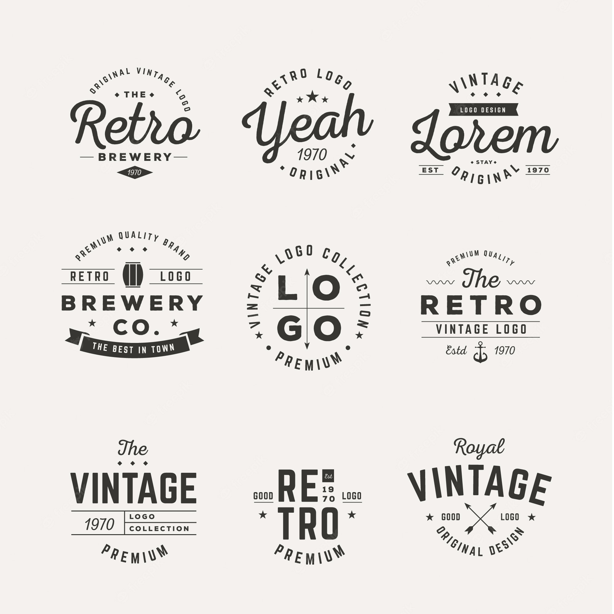 Detail Vintage Logo Template Png Koleksi Nomer 12