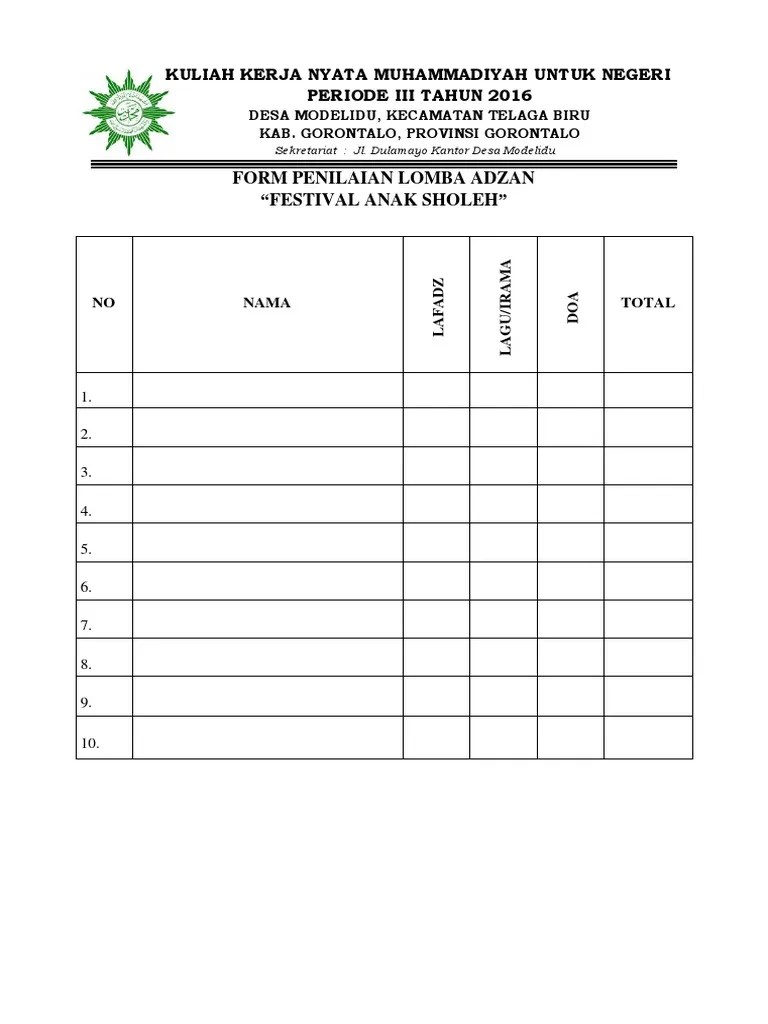 Contoh Format Penilaian Lomba Puisi Contoh Lembar Form Penilaian – Bilarasa Contoh Format Penilaian Lomba Puisi Contoh Lembar Form Penilaian – Bilarasa