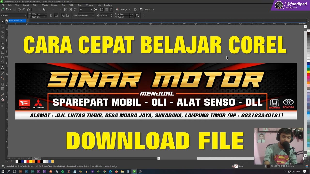 Banner Bengkel Motor Cdr 57 Koleksi Gambar