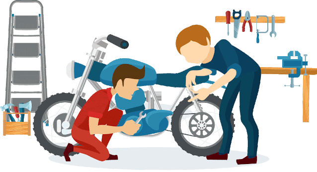 Detail Gambar Bengkel Motor Kartun Koleksi Nomer 2