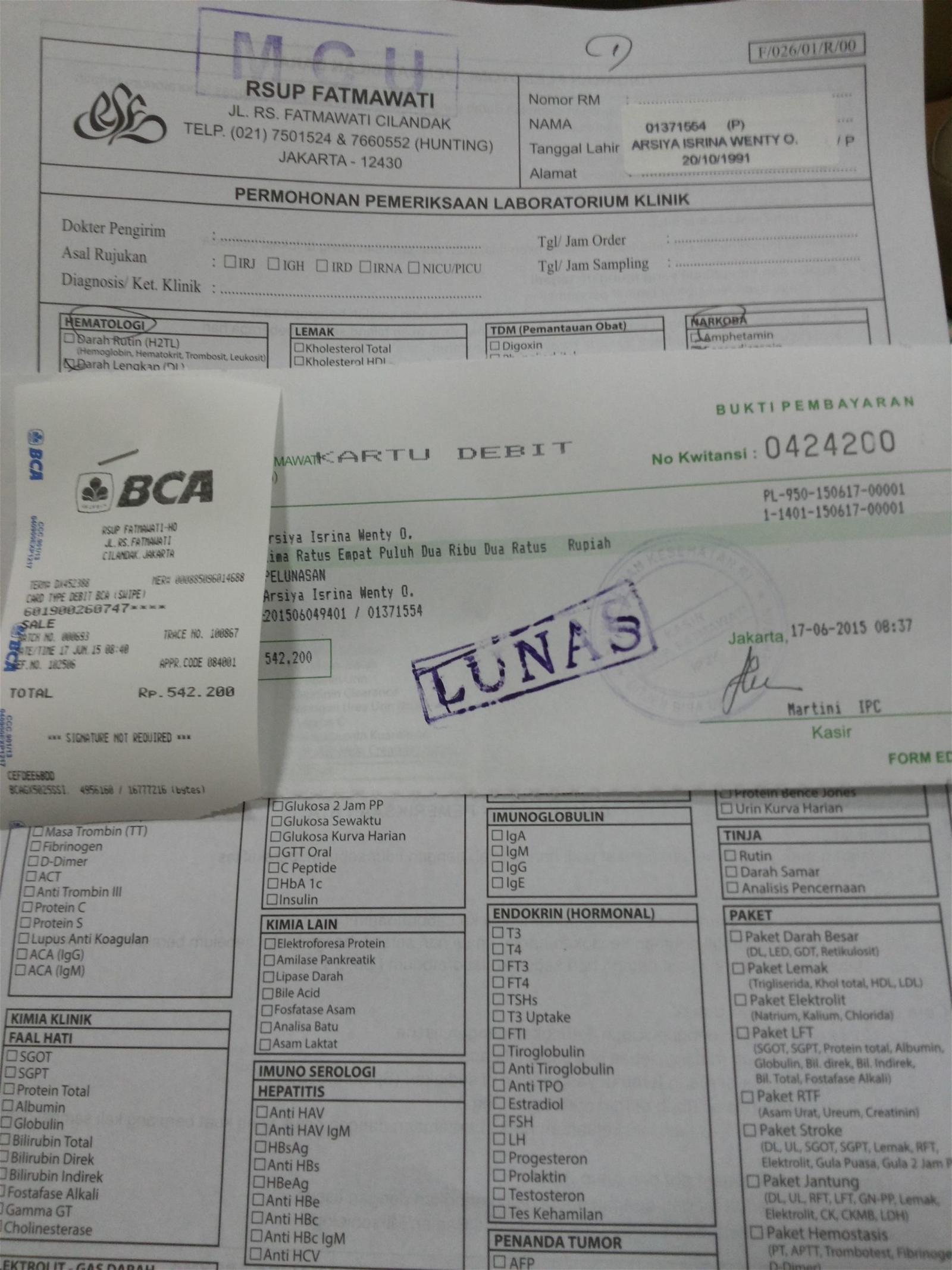 Detail Bukti Kwitansi Pembayaran Rumah Sakit Koleksi Nomer 37 Detail Bukti Kwitansi Pembayaran Rumah Sakit Koleksi Nomer 37