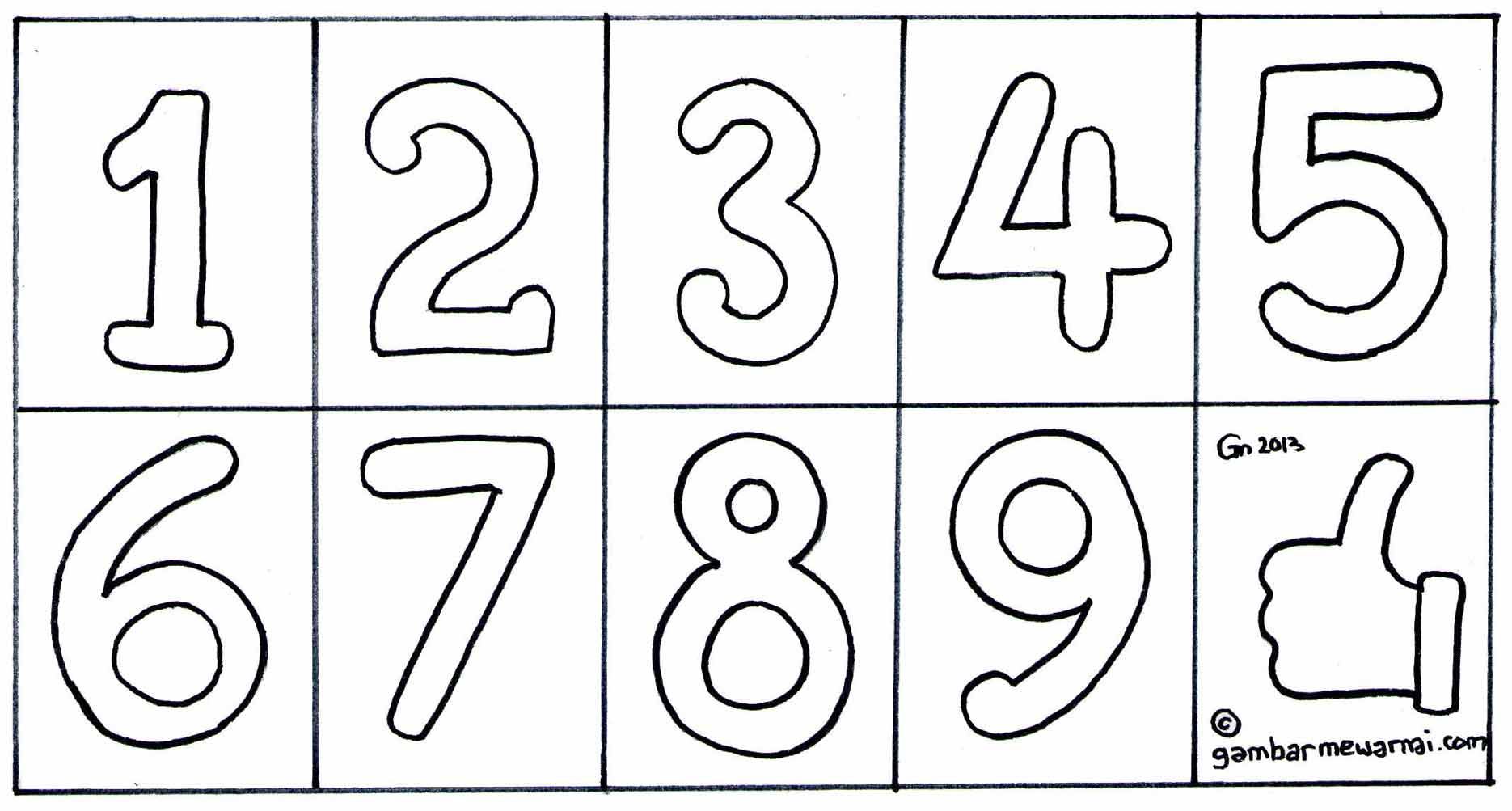 Gambar Angka Untuk Diwarnai 50 Koleksi Gambar gambar-angka-untuk-diwarnai-50-koleksi-gambar