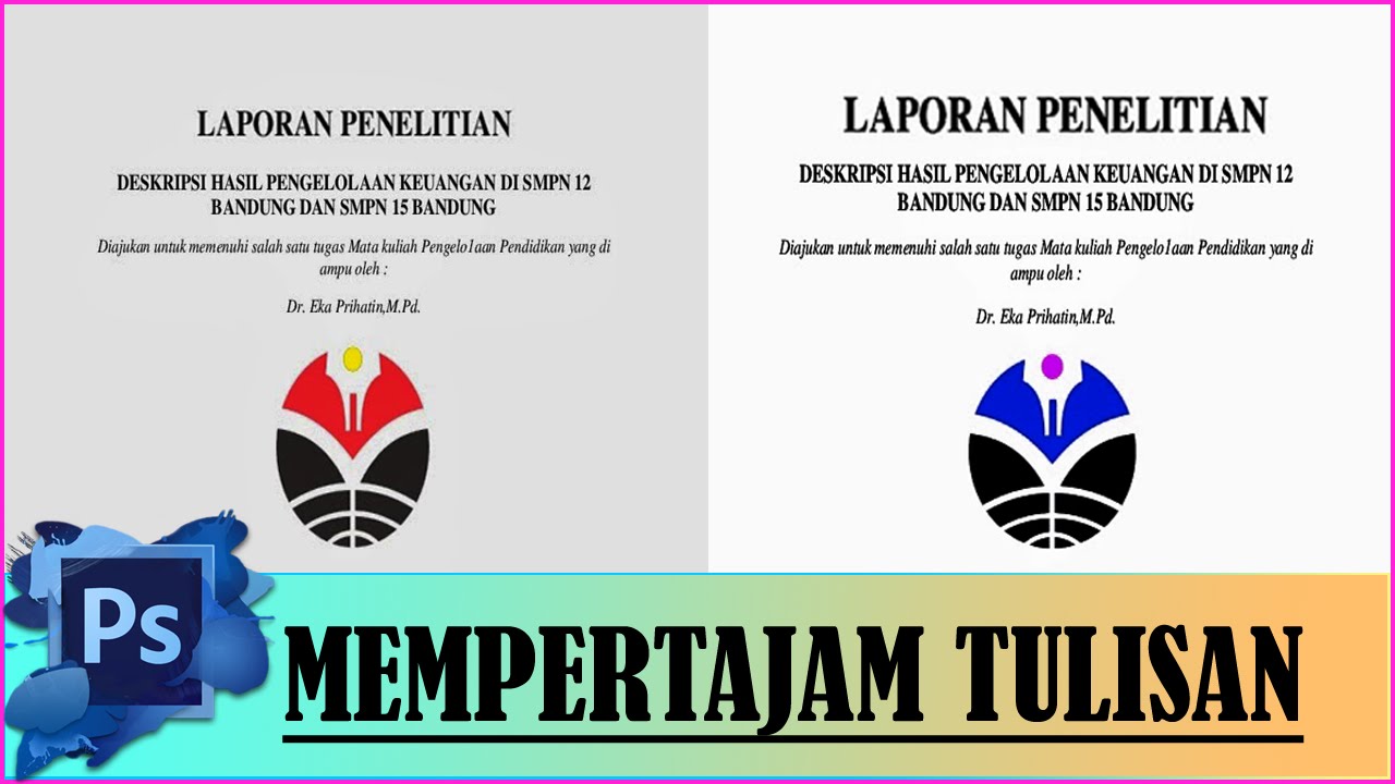 Cara Mempertajam Warna Tulisan Dan Background Hasil Scan