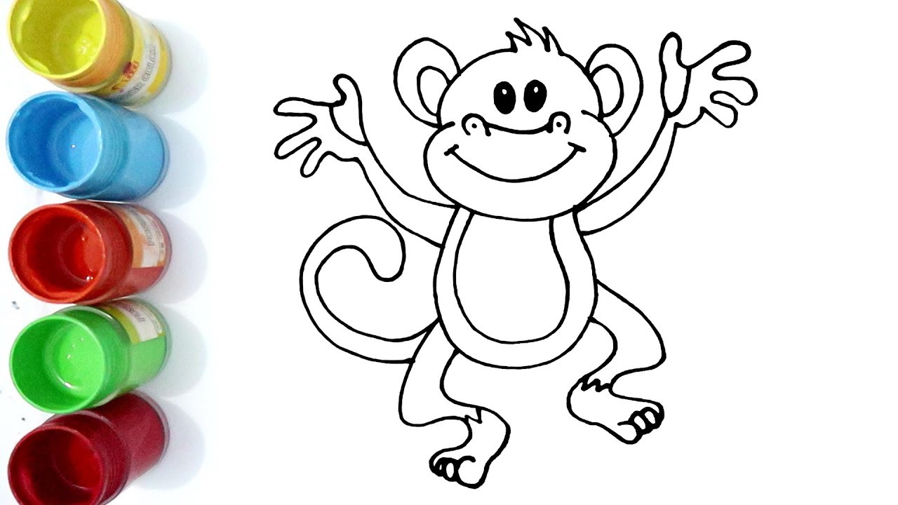 Detail Gambar Mewarnai Monyet Kartun Koleksi Nomer 25 Detail Gambar Mewarnai Monyet Kartun Koleksi Nomer 25