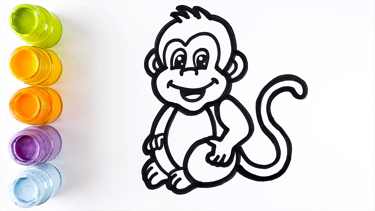 Detail Gambar Mewarnai Monyet Kartun Koleksi Nomer 5 Detail Gambar Mewarnai Monyet Kartun Koleksi Nomer 5