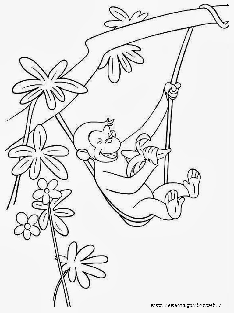 Detail Gambar Mewarnai Monyet Kartun Koleksi Nomer 50 Detail Gambar Mewarnai Monyet Kartun Koleksi Nomer 50