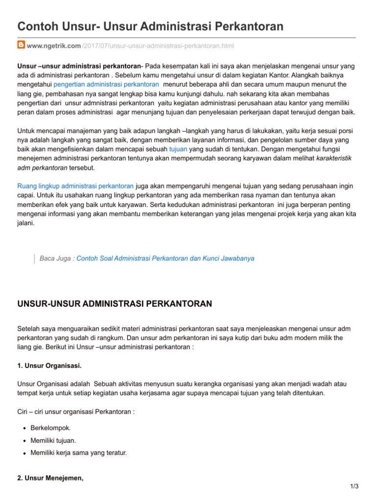Detail Contoh Administrasi Perkantoran Koleksi Nomer 17 Detail Contoh Administrasi Perkantoran Koleksi Nomer 17