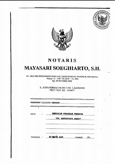 Detail Contoh Akta Pendirian Perusahaan Koleksi Nomer 17 Detail Contoh Akta Pendirian Perusahaan Koleksi Nomer 17