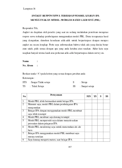 Detail Contoh Angket Hasil Belajar Siswa Koleksi Nomer 26 Detail Contoh Angket Hasil Belajar Siswa Koleksi Nomer 26