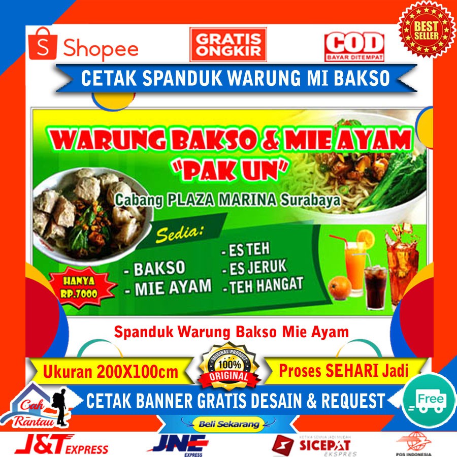 Contoh Banner Mie Ayam