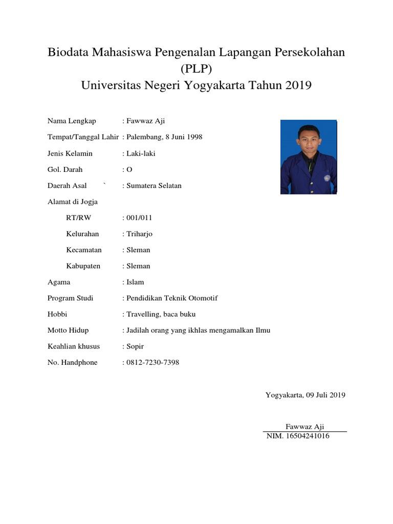 Detail Contoh Biodata Mahasiswa Koleksi Nomer 7 Detail Contoh Biodata Mahasiswa Koleksi Nomer 7