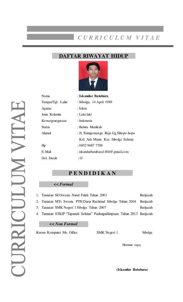 Detail Contoh Cv Barista Pemula Koleksi Nomer 25 Detail Contoh Cv Barista Pemula Koleksi Nomer 25
