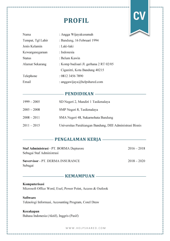 Detail Contoh Cv Barista Pemula Koleksi Nomer 44 Detail Contoh Cv Barista Pemula Koleksi Nomer 44