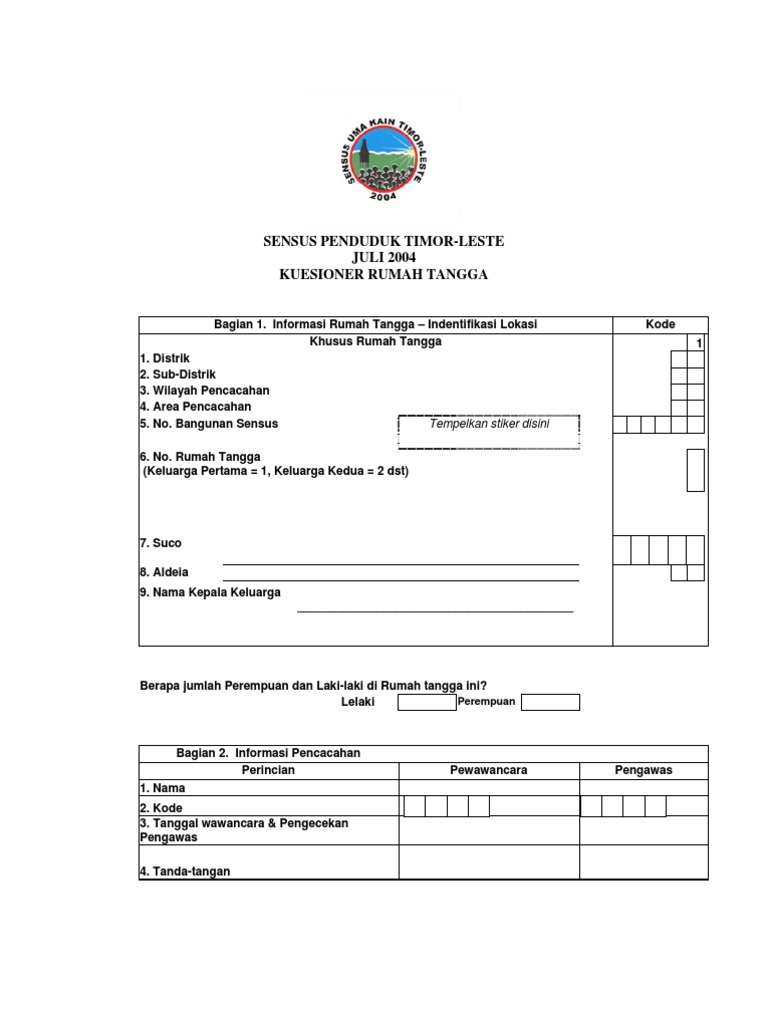 Contoh Data Sensus Penduduk - 50+ Koleksi Gambar